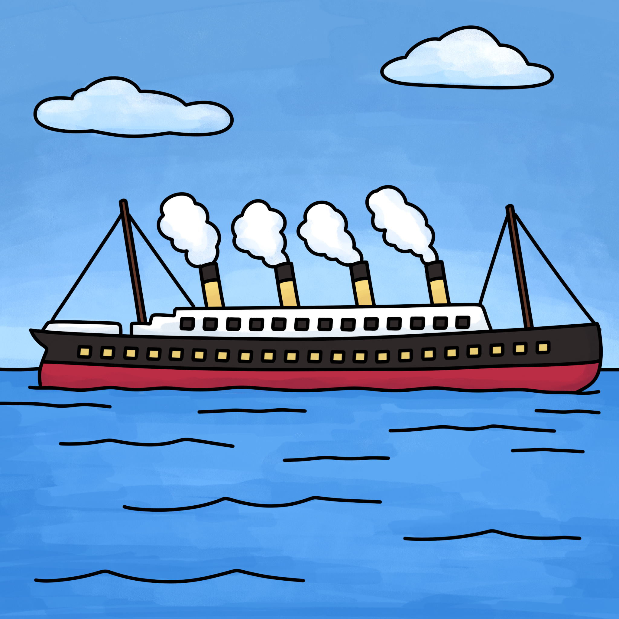 Draw the Titanic - Drawing with Dawn